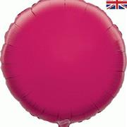 Cerise Foil Round Balloon